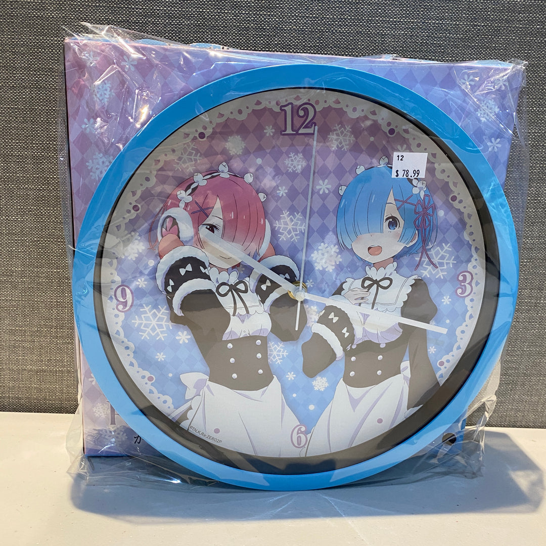 Rem & Rum - Wall Clock - Re:Zero – Akihabara Tokyo