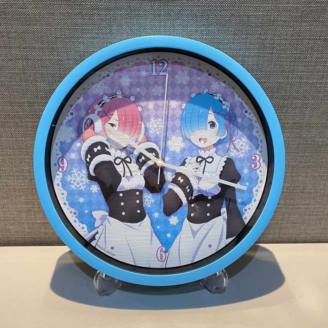 Rem & Rum - Wall Clock - Re:Zero – Akihabara Tokyo